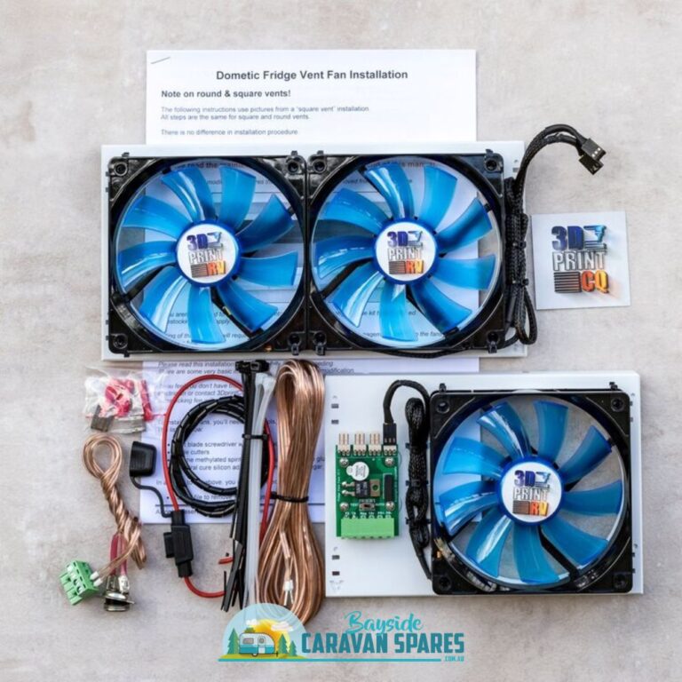 Klevacool™ 3DPrintRV Fridge Fan Mod Kit for LARGE Vents (Approx 520mm x ...