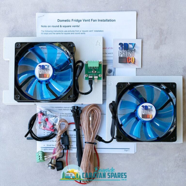 Klevacool™ 3DPrintRV Fridge Fan Mod Kit for SMALL Vents (Approx 450mm x ...