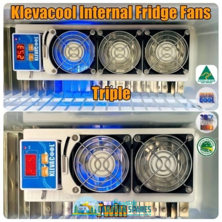 Klevacool™ 3DPrintRV Caravan Fridge Internal Fan Kit-2 Fans- 100 litres ...