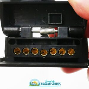Trailer Caravan Adaptor 12 Pin Male Plug Flat to 7 Pin Female Flat ...