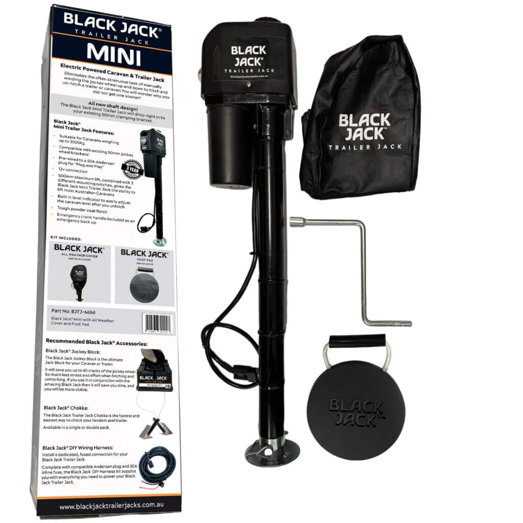 Combo- Black Jack 12V Electric Trailer Jack Mini -BJTJ-MINI Lift ...